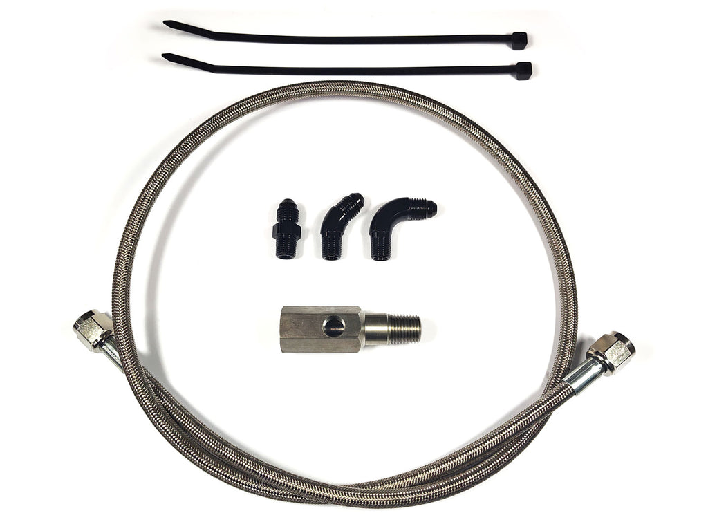 Vortech Supercharger Oil Feed Line Kit with 1/4 NPT Tee - Universal