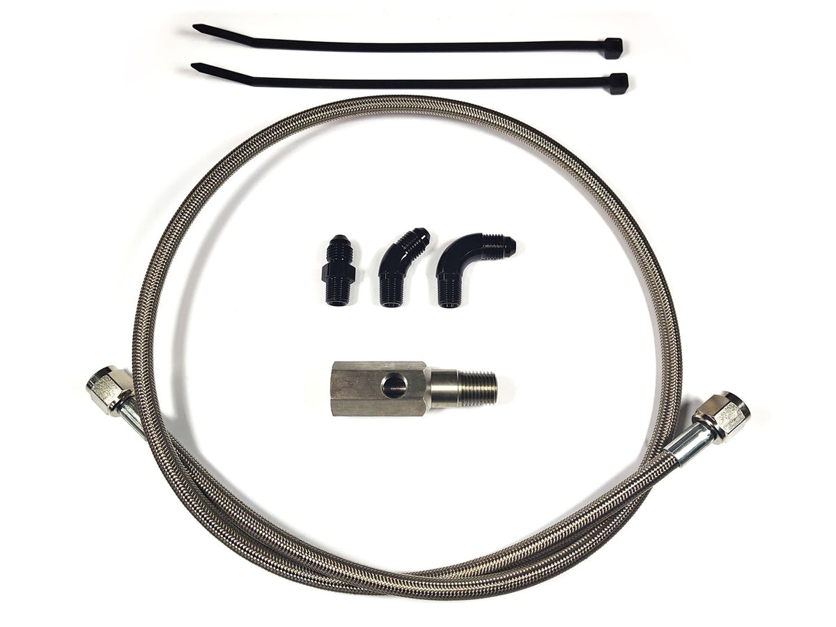 Vortech Supercharger Oil Feed Line Kit with 1/4 NPT Tee - Universal